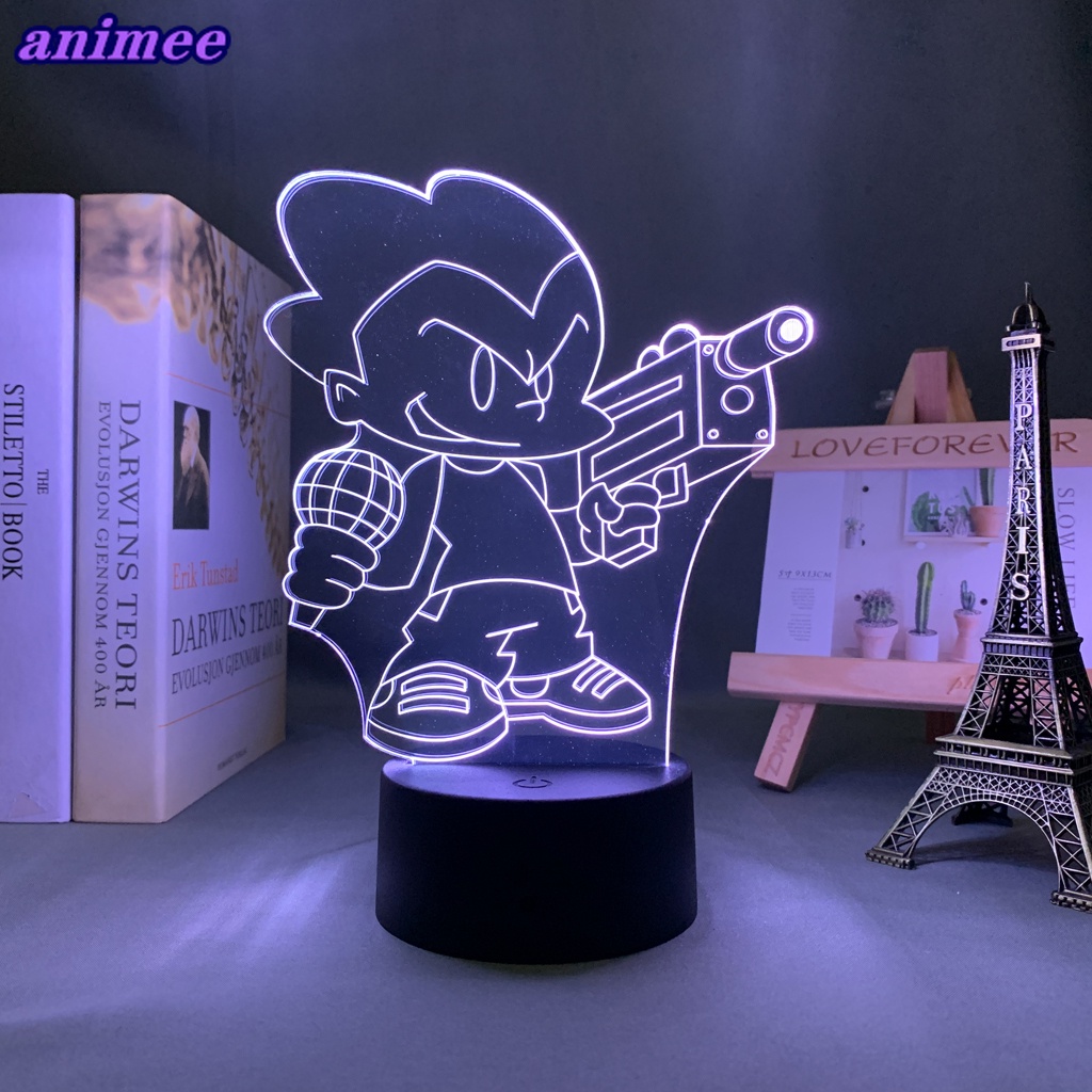 3d Lamp Game Friday Night Funkin Pico Figure for Kids Bedroom ...