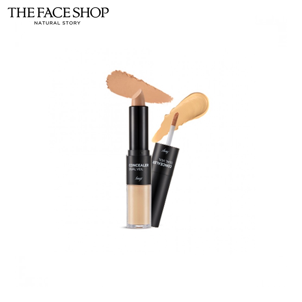 The Face Shop Concealer Dual Veil 203 Natural Beige | Shopee Philippines