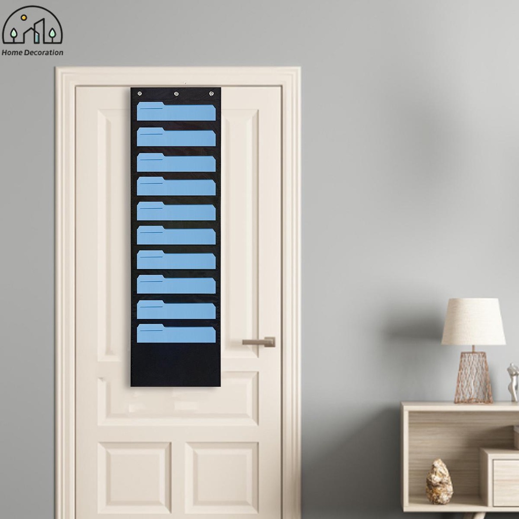 Storage Pocket Chart Wall Hanging File Organizer for File Folder Paper ...