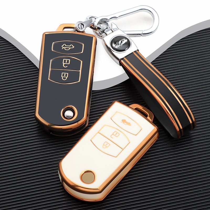 New 2 3 Button Car Folding Key Case Cover Shell Fob For Mazda 2 3 5 6 ...