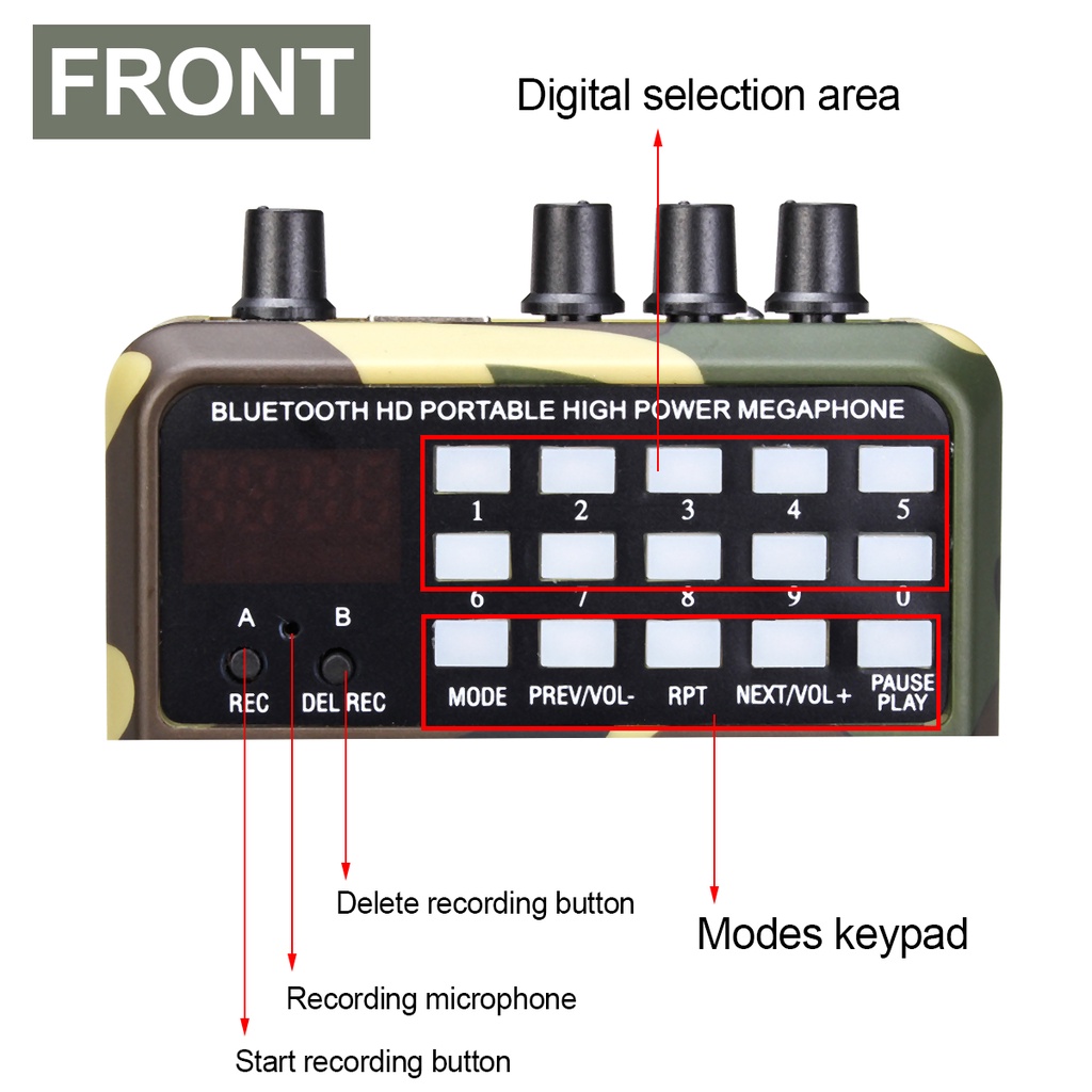 58W Portable Electronic Bird Caller Hunting Decoy Calls MP3 Speaker ...