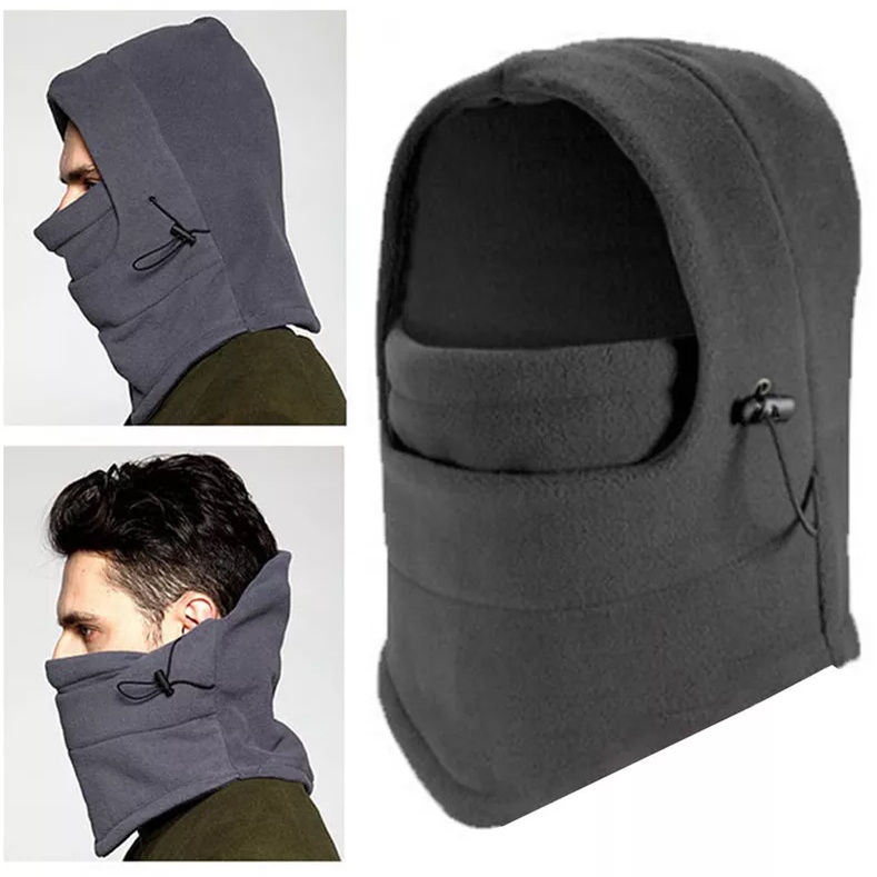 6 in 1 Fleece Thermal Balaclava Sports Motorcycle Bike Ski Face Mask ...