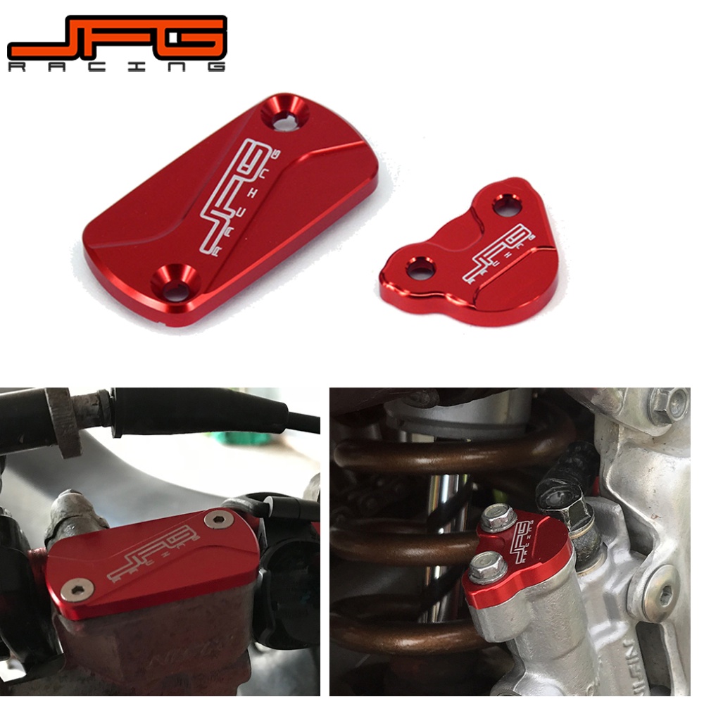 JFG Racing Front & Rear Brake Reservoir Fluid Cover Cap For CR125R ...