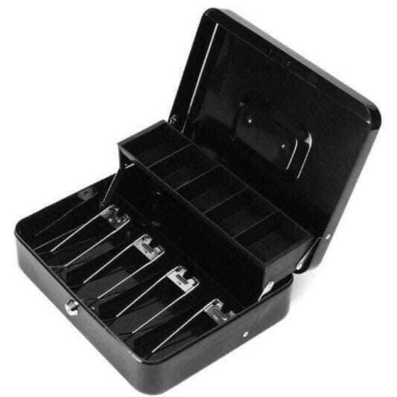 Luckin Mart New Metal Cash box Drawer Cashier Safety box Lock Big Size ...