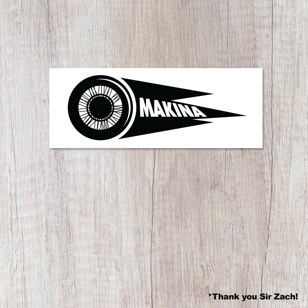 Makina Moto Logo, vinyl sticker (Fan made only) | Shopee Philippines
