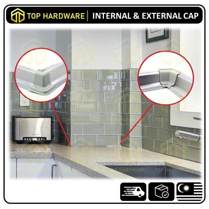 TOP CORNER BRACKET TABLE TOP BRACKET HPL TOP BRACKET ( SILVER ...