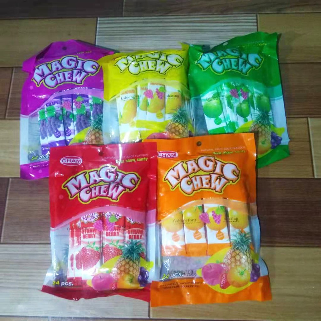 YFGCC-081 Cham Magic Chew Sour Chew Candy 24 pcs/120Grams | Shopee ...
