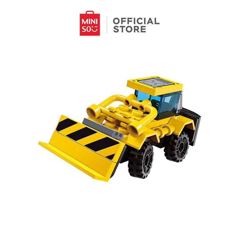 MINISO Construction Vehicles Building Blocks Bulldozer 32 | Shopee ...