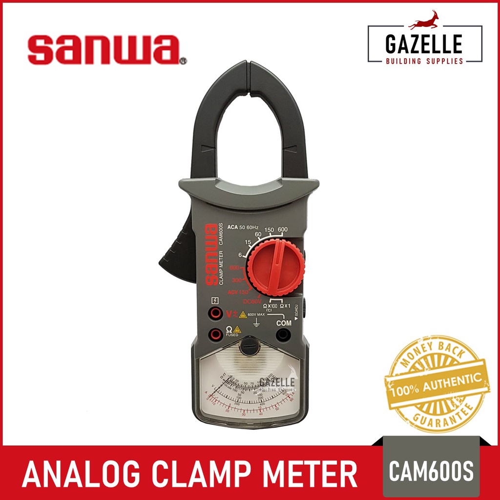 Sanwa Analog Clamp Meter Tester Multimeter Multitester CAM600S | Shopee ...