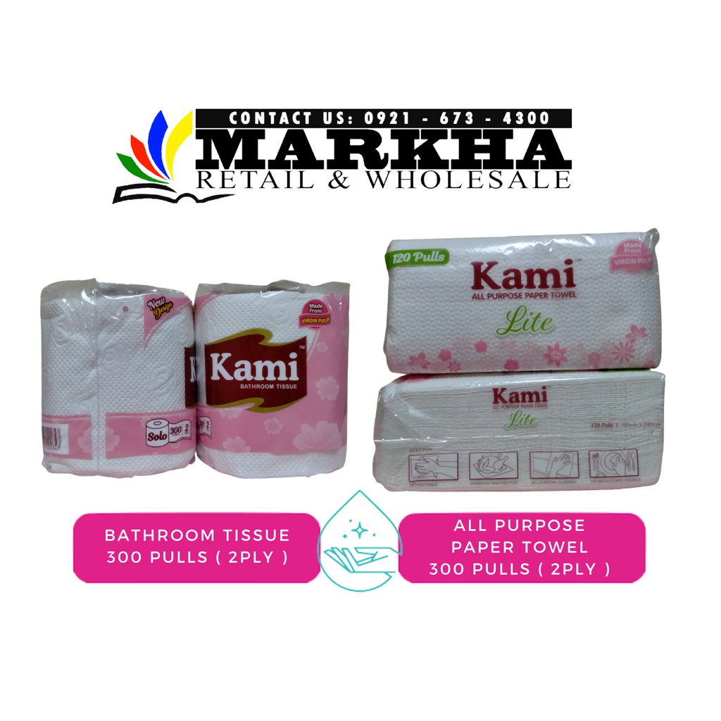 KAMI TISSUE (BATHROOM & ALL PURPOSE TOWEL) | Shopee Philippines