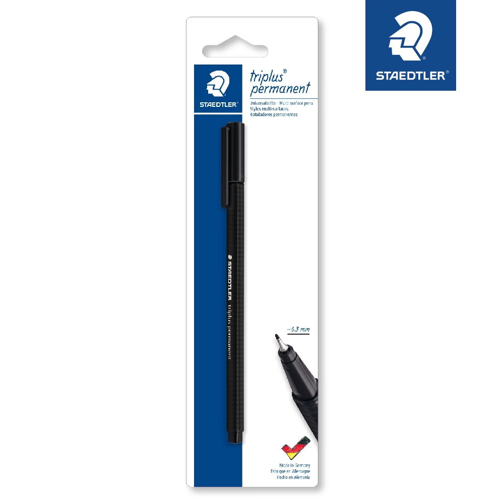 Staedtler Triplus Permanent Fineliner 1pc. 331-9 BK | Shopee Philippines