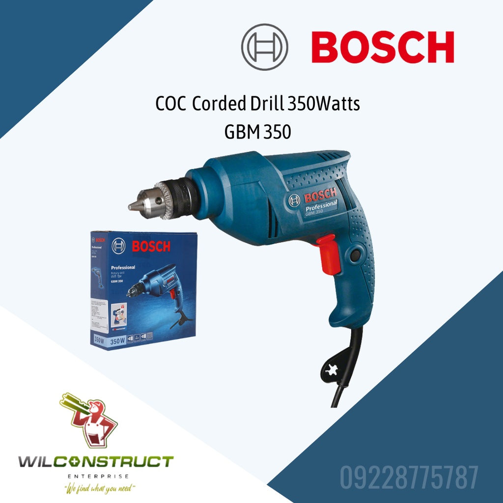 BOSCH COC 350W Drill (GBM 350) | Shopee Philippines