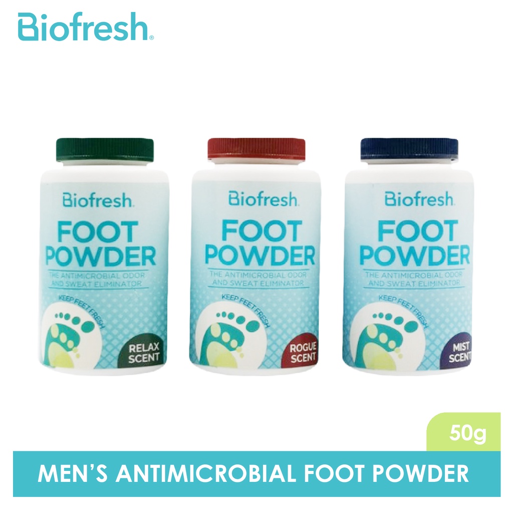 Biofresh BMFP02 Men's Antimicrobial Foot Powder 50g 1 pc | Shopee ...