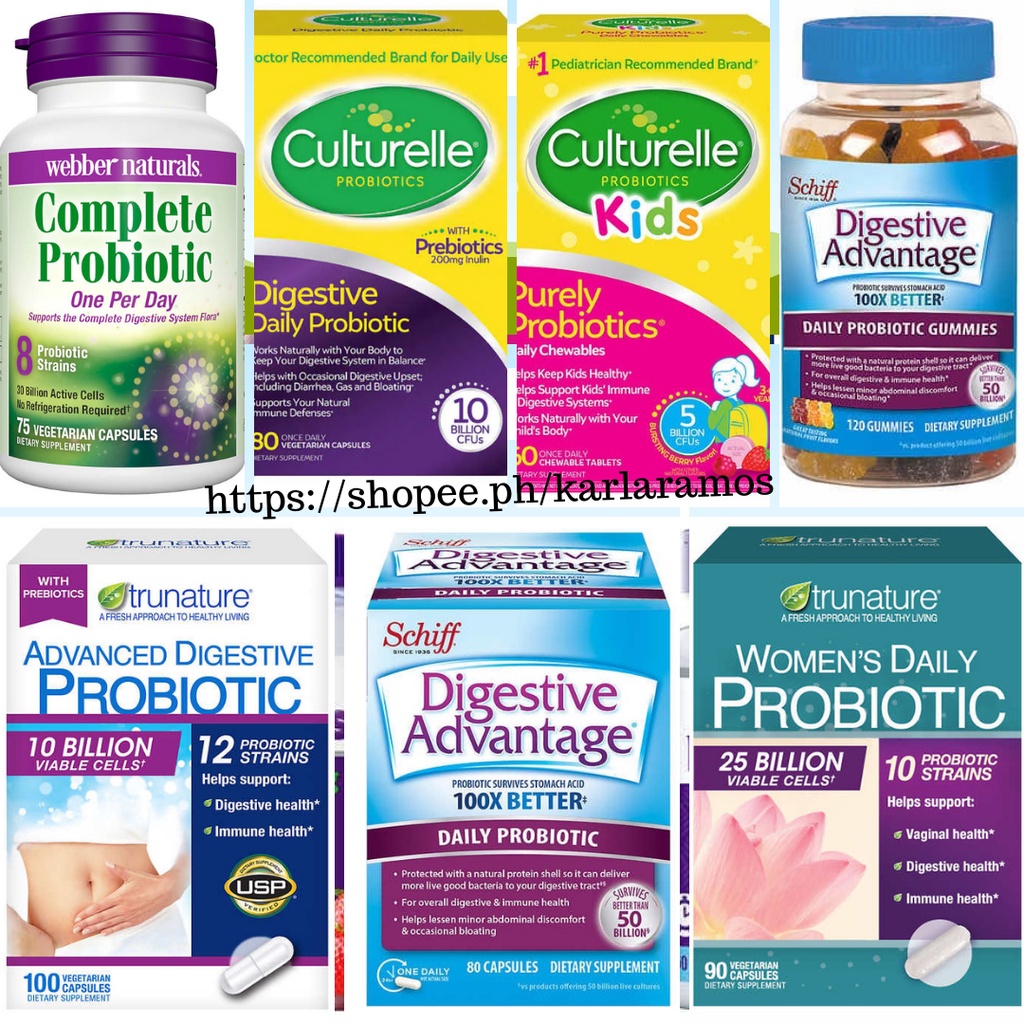 Adult Probiotic | Trunature Probiotic | Culturelle For Kids 60 ...