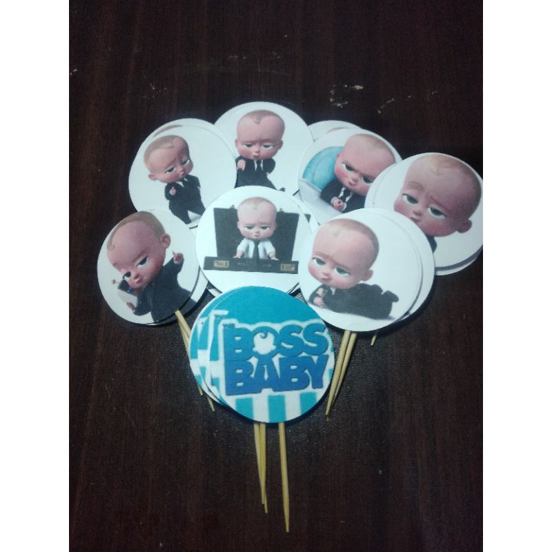 Boss Baby 24pcs Cupcake Topper | Shopee Philippines