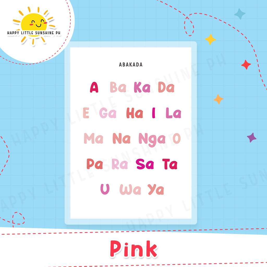 HLSPH | ABAKADA Alpabetong Pilipino Chart | Toddler, Kids, Pre-Schooler ...