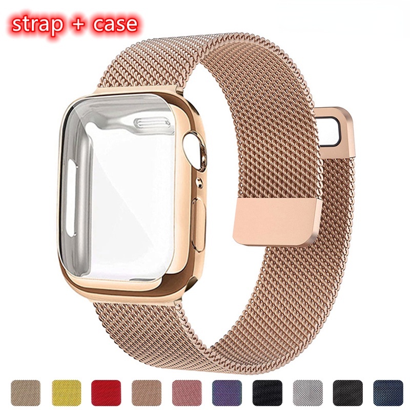 Case + Strap For Smart Watch Band 44mm 40mm 42mm 38mm 41mm 45mm ...