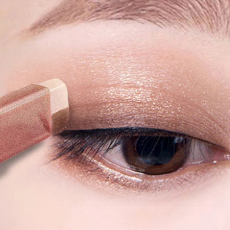 Two-tone Gradient Eyeshadow Pencil/ Waterproof and Sweat-proof Not Easy ...