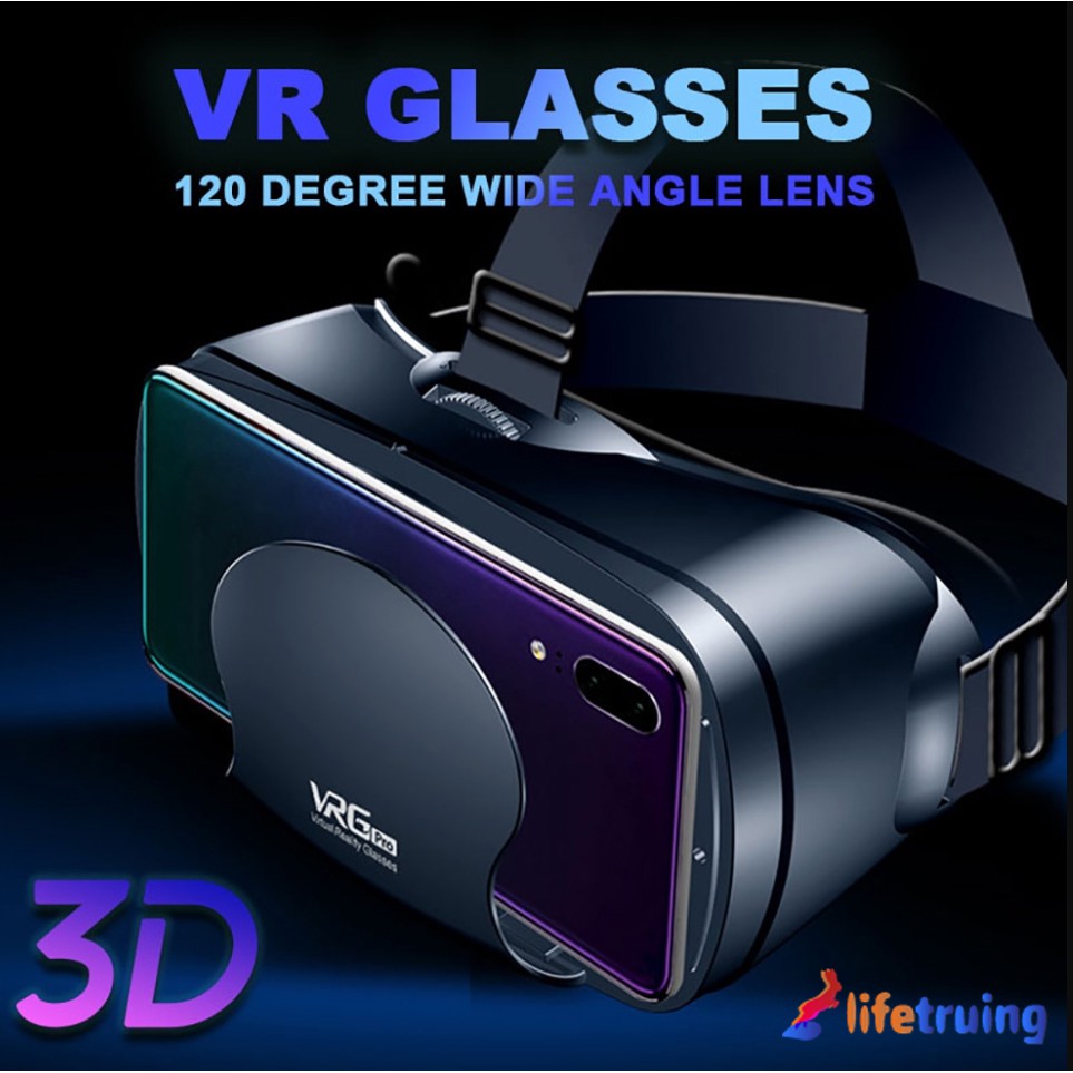 VRG Pro 3D VR Glasses Virtual Reality Full Screen Visual Wide-Angle VR ...