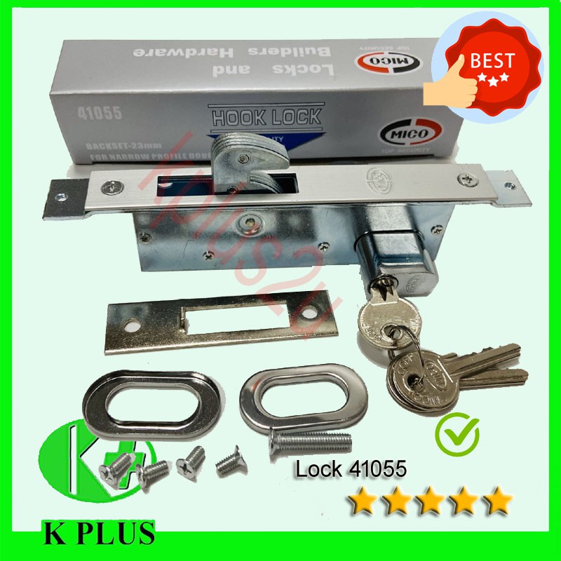 Sliding Door Hook Lock 41055 Mortise Hook Gate Door Aluminium Stainless ...