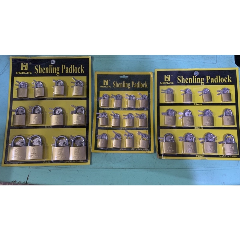 Shenling Padlock (3 diff. sizes per pad) | Shopee Philippines