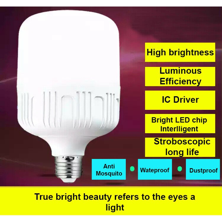 Led Light Bulb Cool White E27 Energy-saving LED bulb 5W 10W 15W 20W 30W Lamp | Shopee Philippines