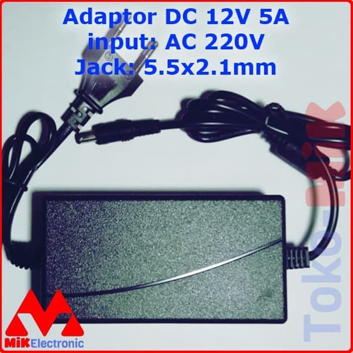 Dc Adapter 12V 5A POWER SUPPLY 12VDC 12 VDC 5 AMPERE | Shopee Philippines