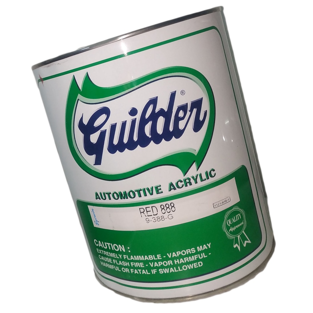 GUIDER AUTOMOTIVE ACRYLIC RED 888 PART NO. 9-388-G ( 1 GALLON 1 GALLON 1 GALLON 1 GALLON 1 ...