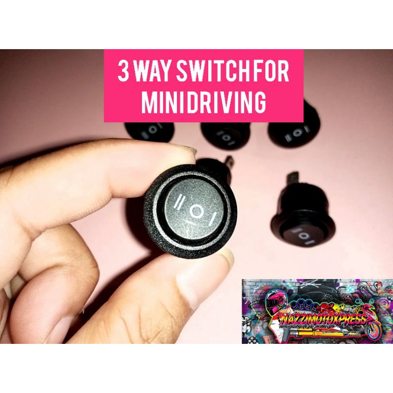 3 WAY SWITCH HIGH LOW OFF FOR MINI DRIVING | Shopee Philippines