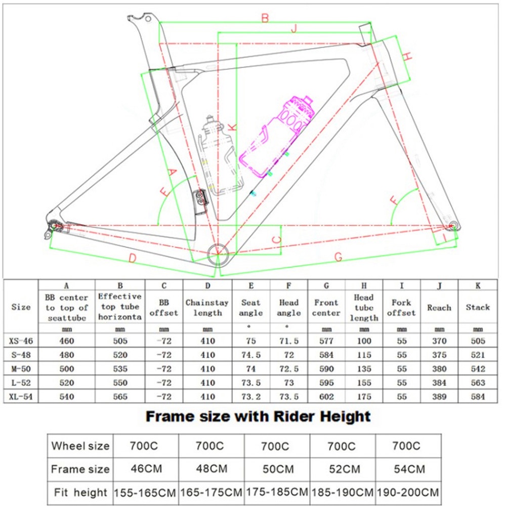 TWITTER R10 disc brakes carbon fiber road frame disc brakes 700C ...