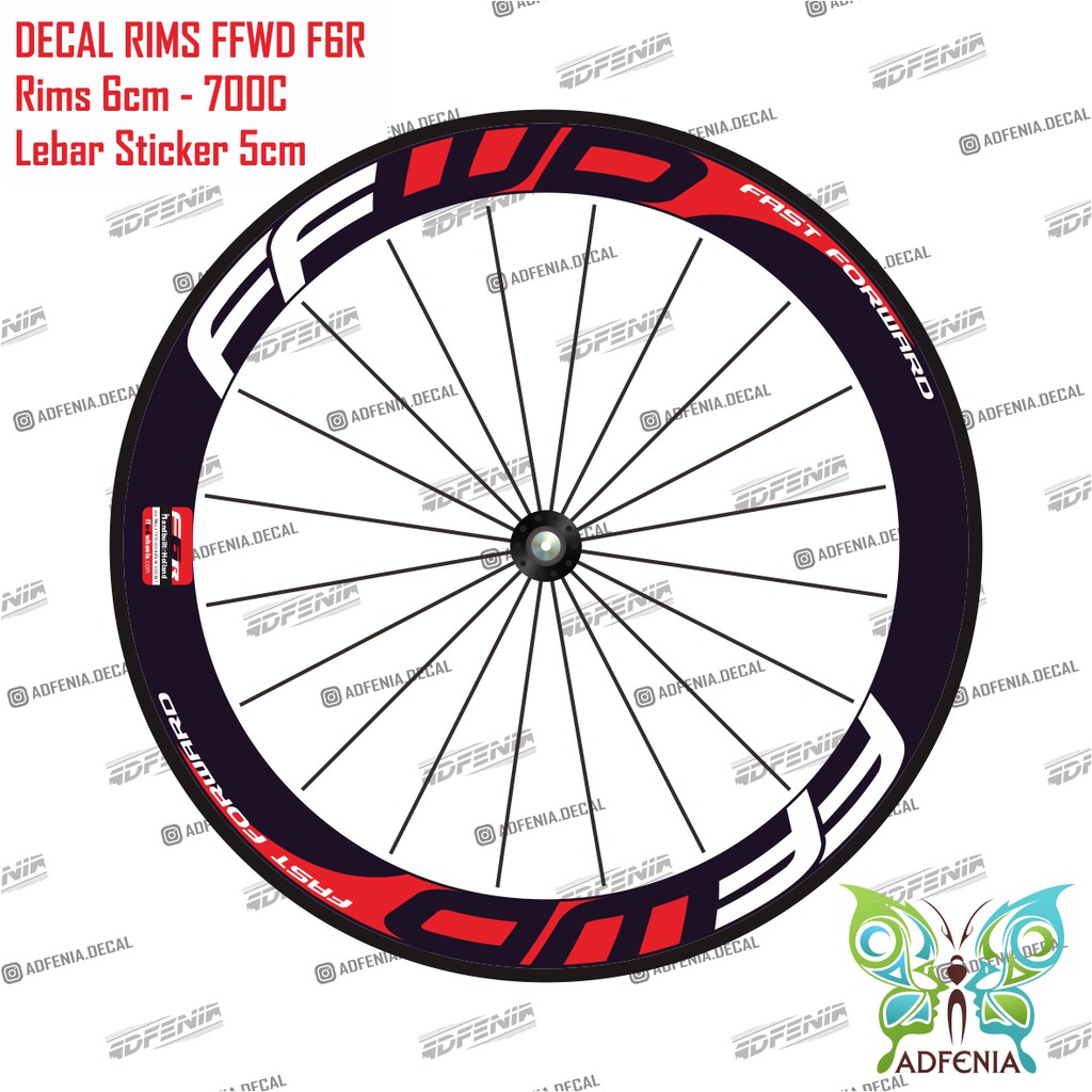 Sticker FFWD F6R Width 5cm Sticker Decal Rims Rims Roadbike Fixedgear ...
