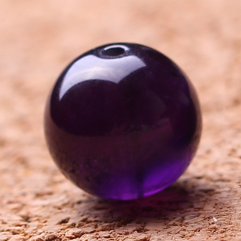 5A Natural Uruguay Amethyst Crystal Handmade Crystal Single Bead DIY ...