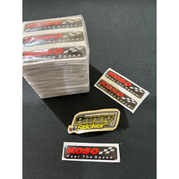KOSO EMBLEM STICKER 3D embossed FILTER EMBLEM STICKER | Shopee Philippines