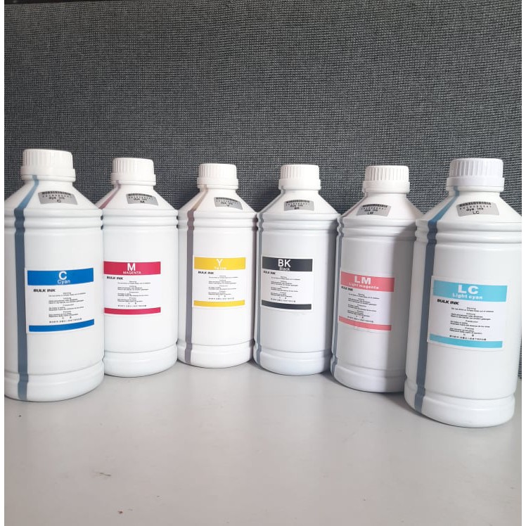 Dye Inks 1 Liter for Epson (Cyan, Magenta, Yellow, Black, Light Cyan ...