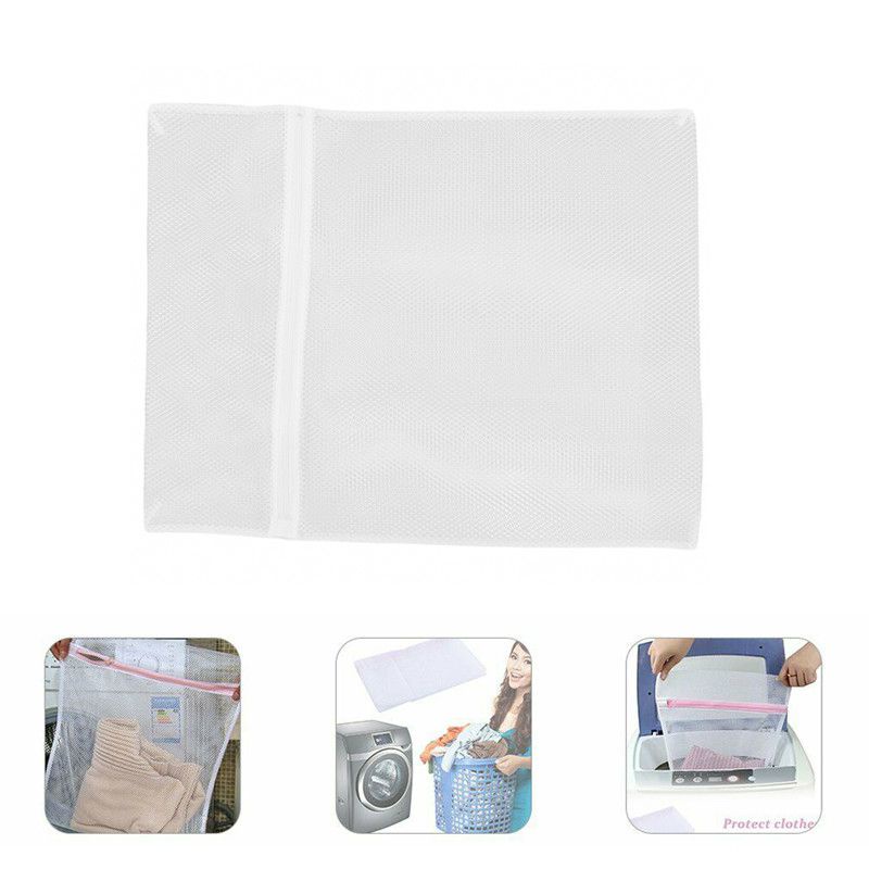 Laundry Soft Mesh Net Zipper Bag For Safeguarding Delicate Clothes ...