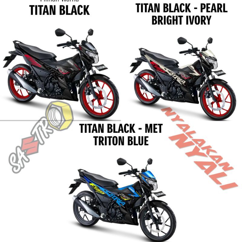 Striping sticker sticker tape set suzuki satria fu Injection 2020 2021 ...