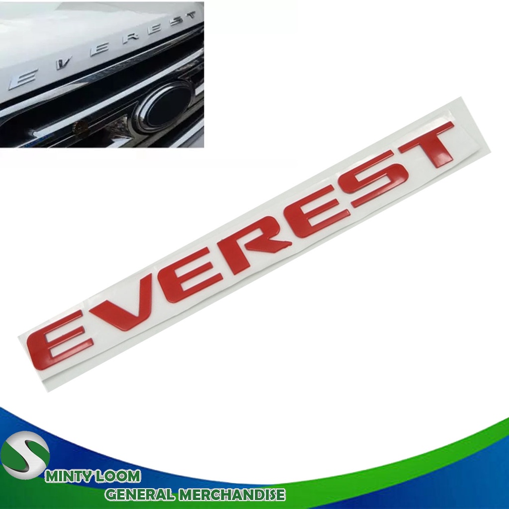 FORD EVEREST HOOD STICKER LOGO Red | Shopee Philippines