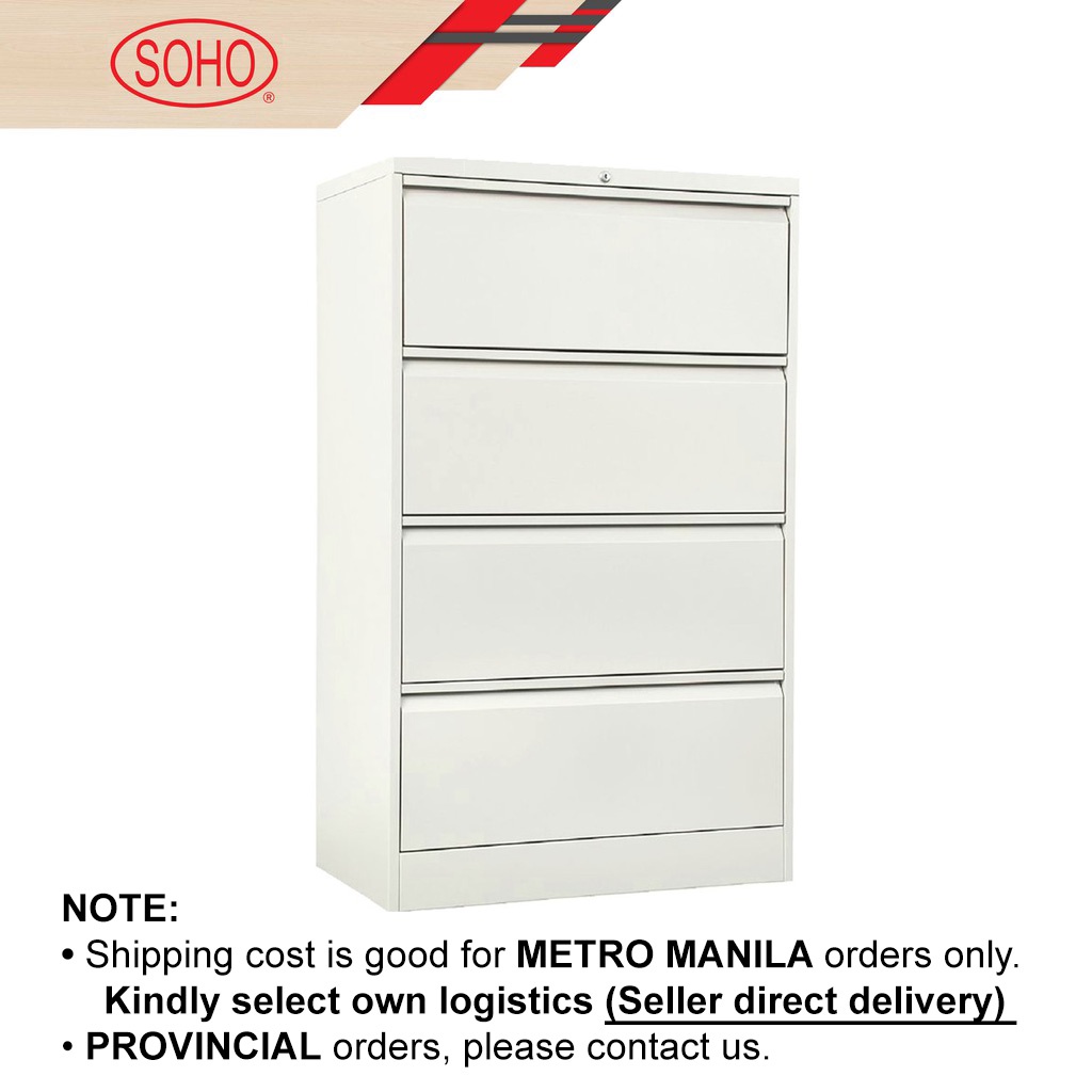 SOHO FD-4 Westminster 4-Drawer Lateral Filing Cabinet | Shopee Philippines