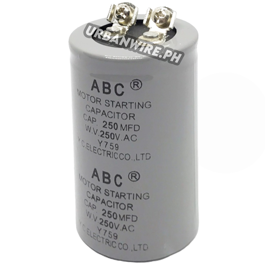 🟦250UF/250V Motor Run Start Capacitor 2 Terminals Polypropylene Film🟦 ...