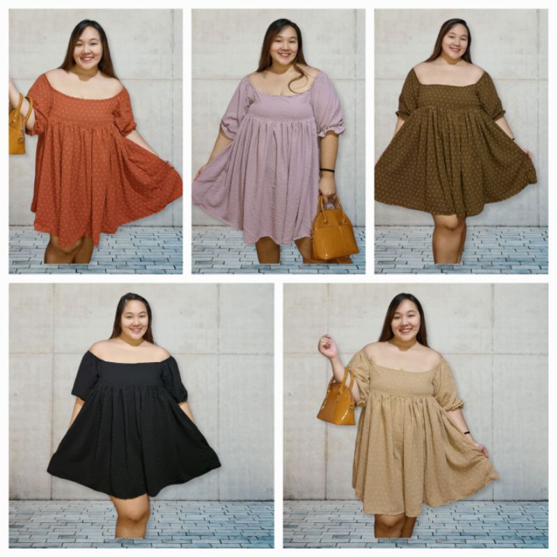 AOS PLUS SIZE BOUTIQUE QUALITY SELENA MINI DRESS XL TO 5XL (Model is 5 ...