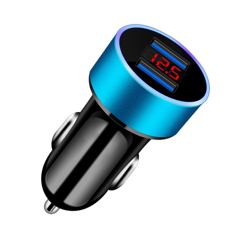 FONKEN 3.1A 5V Car Charger Dual USB 2 Port With LED Display Universal ...