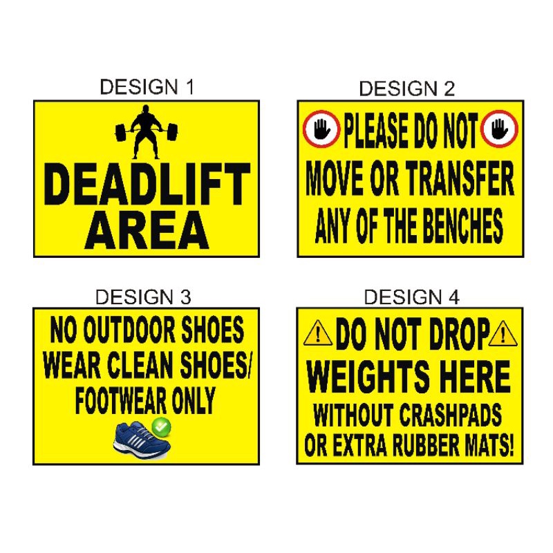 Gym Rules Signages for Walls and Establishments | Shopee Philippines