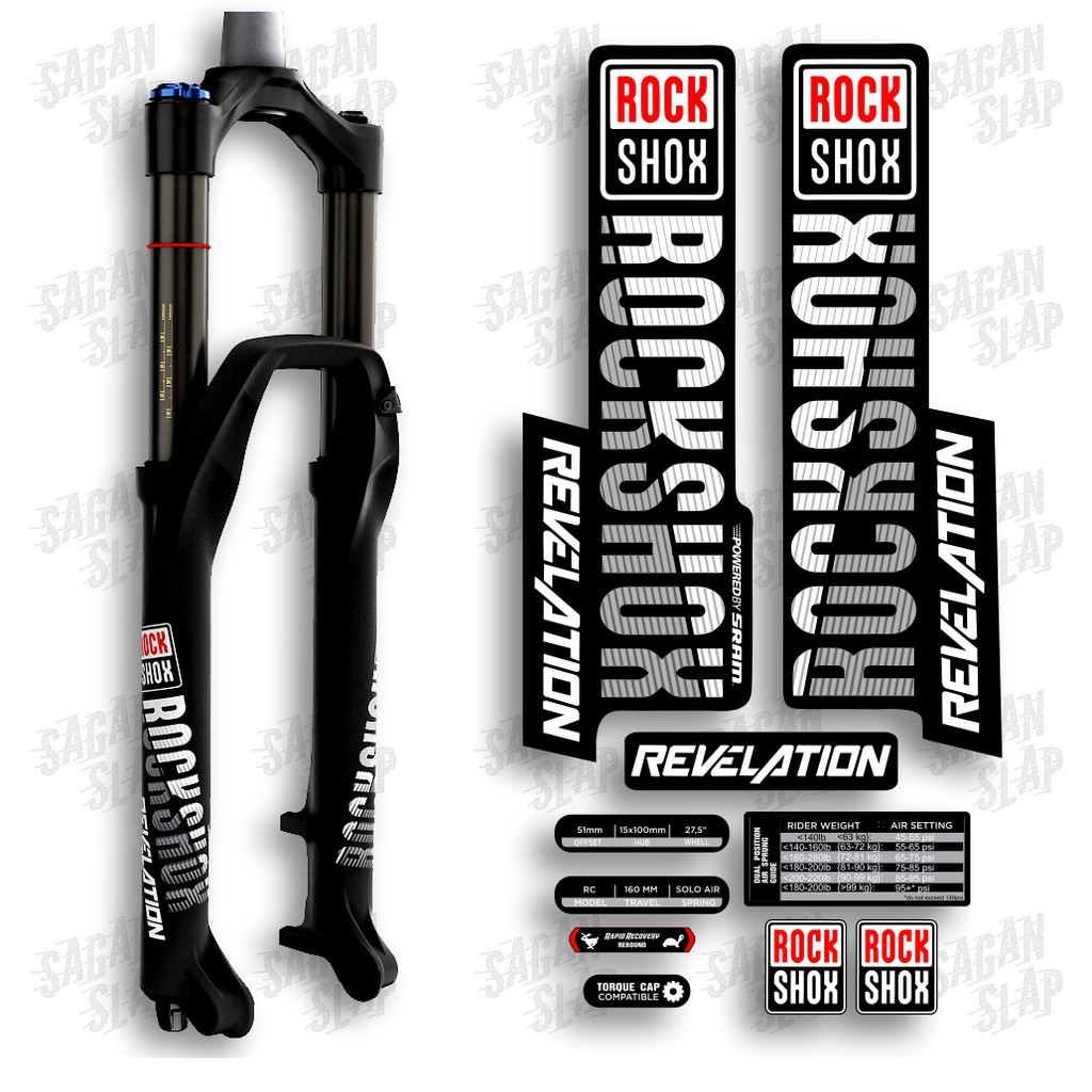 Rockshox Revelation Sticker Decal Fork Mtb Downhill | Shopee Philippines
