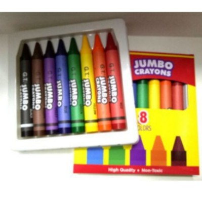 Jumbo Crayon 8Colors/color/jumbo/school supply/drawing/arts/assorted ...