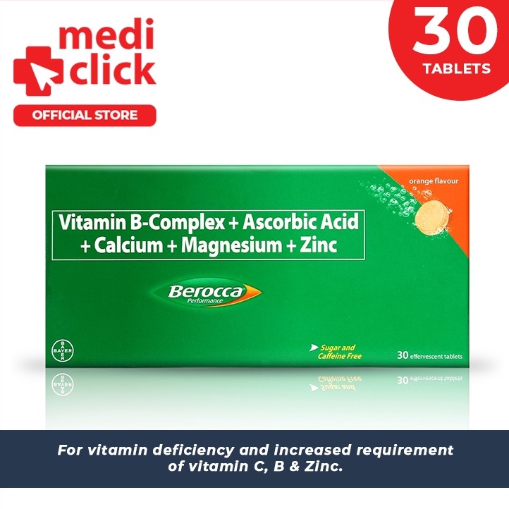Berocca Orange Flavor (30 Tablets) - 1 BOTTLE | Shopee Philippines