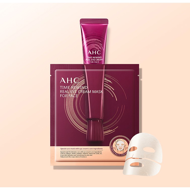 AHC Time Rewind Real Eye Cream Mask For Face 8 Sheets | Shopee Philippines