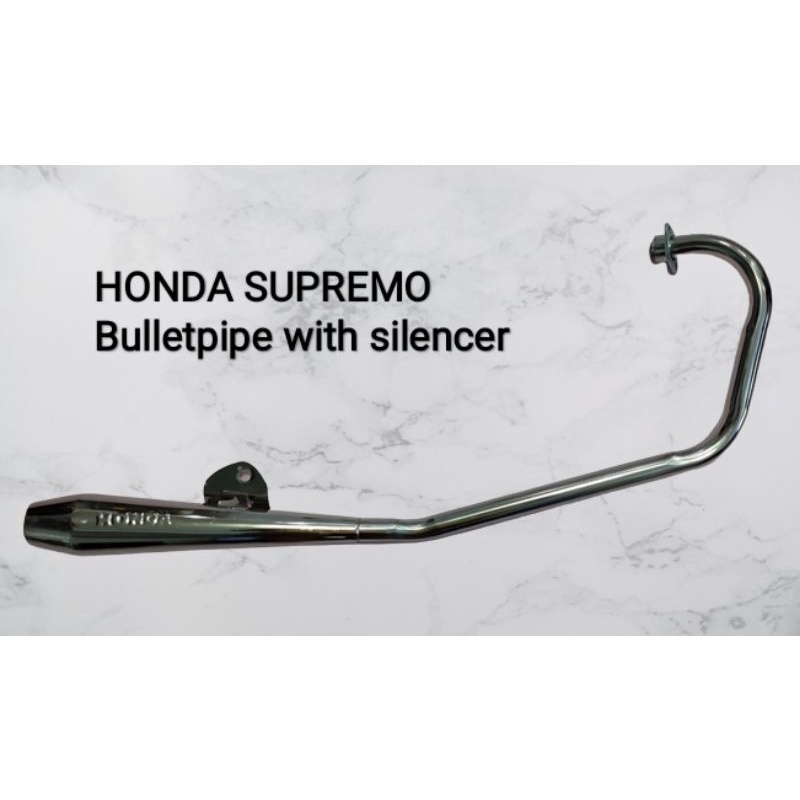 Honda TMX Supremo 150 - BulletPipe - Stainless - Double Tube Elbow ...