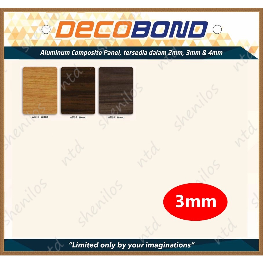 Decobond Aluminum COMPOSITE PANEL ACP Thickness 2mm 3mm 4mm | Shopee ...