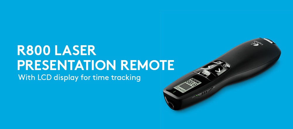 Logitech R800 Professional Presenter Wireless Laser Pointer Clicker ...