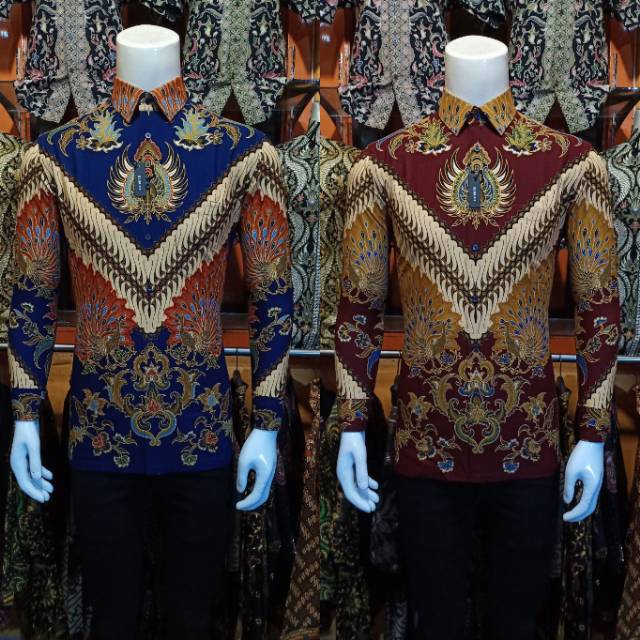 KATUN PRIA Slim fit Cotton Men's batik Shirt (Leader's of Mean formal ...